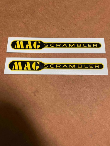 Schwinn Approved Mag Scrambler Bicycle Yellow & Gold Decal Set BMX ...
