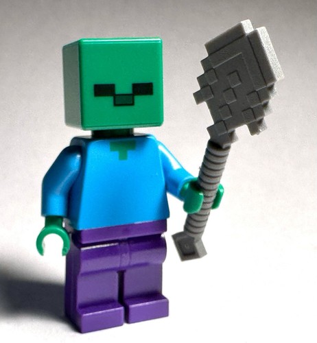 Lego Minecraft Minifig Zombie Mojang Creeper Steve 21119 21123 Mini ...