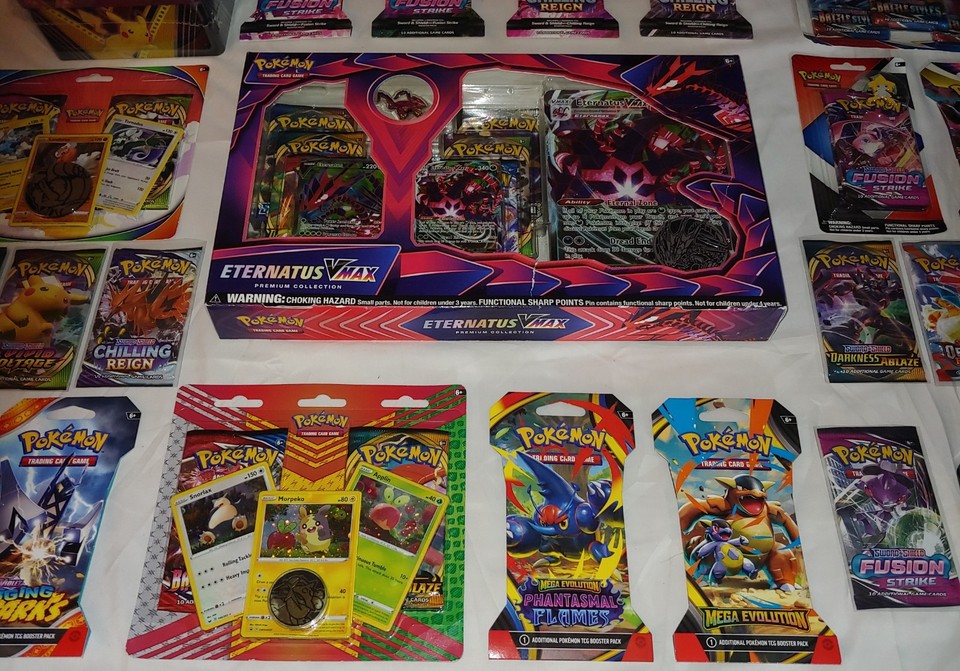 OVER 38% OFF 💥SPECIAL PRICE💥40 Pokemon Packs Eternatus VMax Premium ...