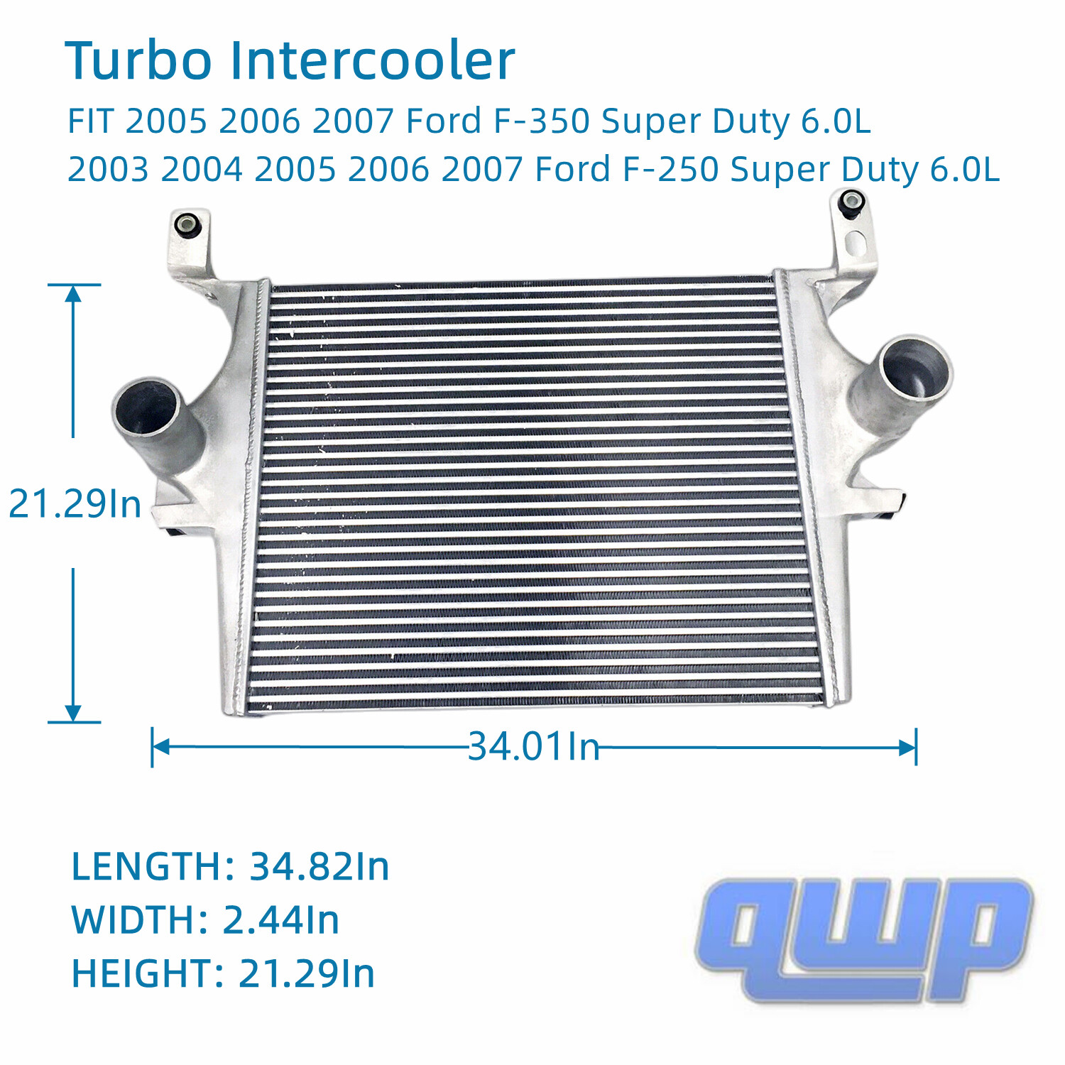5C3Z6K775AA Intercooler Charge Air Cooler For Ford F-250 F-350 F-450 F ...