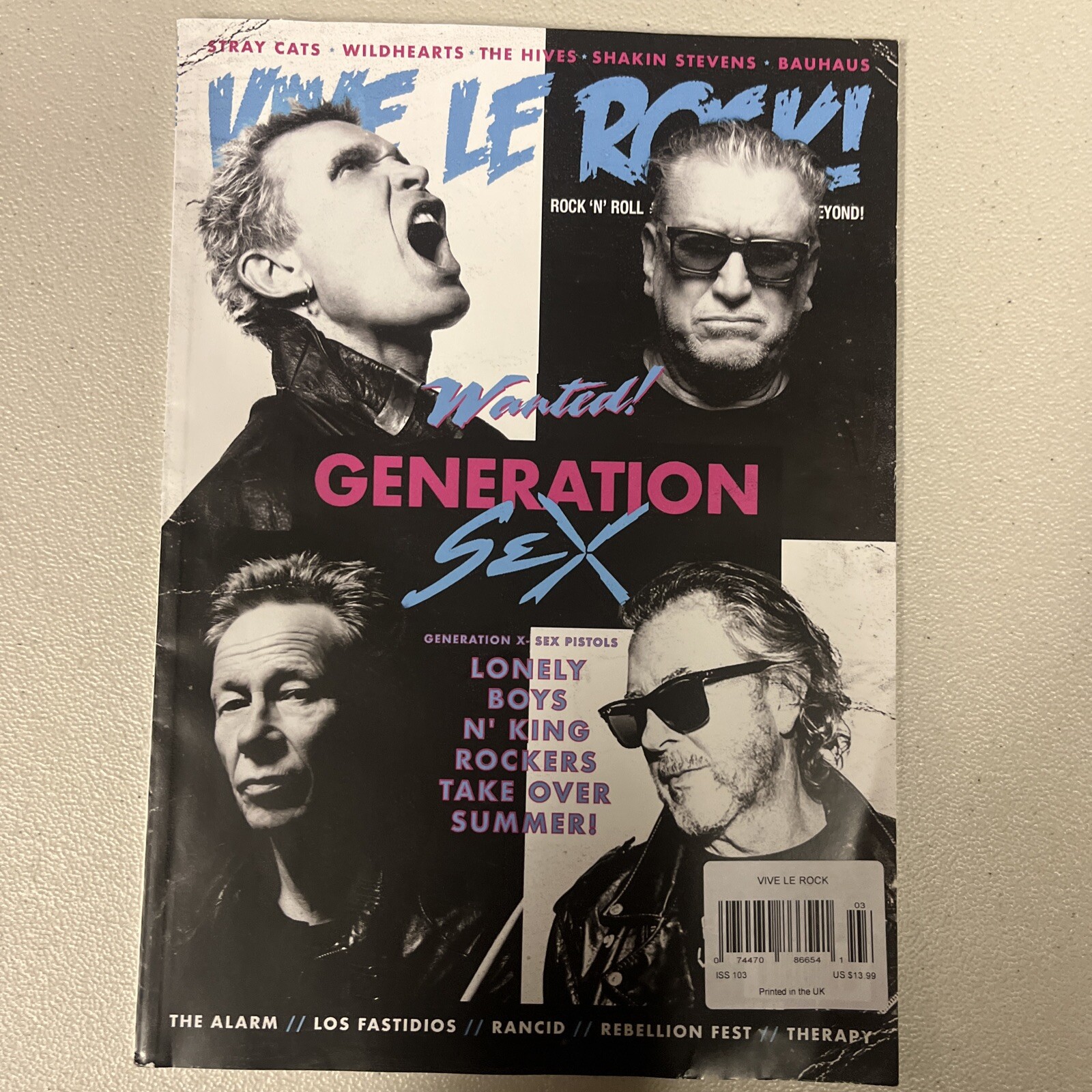 Vive Le Rock magazine #103 2023 Generation X-Sex Pistols Lonely Boys ...