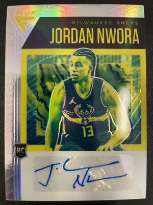 2020-21 Panini Flux Jordan Nwora Silver Auto Rookie RC - Bucks/Pacers ...