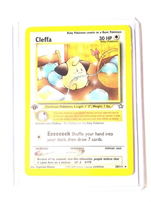 CLEFFA - 1st Edition Neo Genesis Set - 20/111 - Rare - Pokemon Card ...
