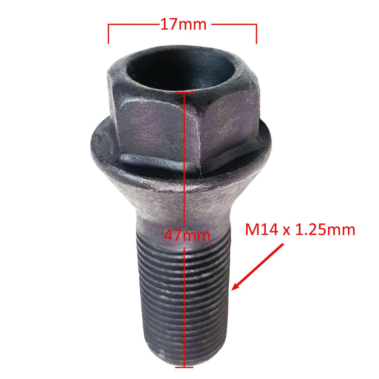 Wheel Stud Bolt Nut x 1 M14 x 1.25mm For BMW and Mini 36136890324 ...