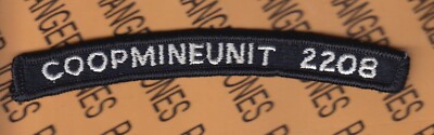 USN Navy COOP MINE UNIT 2208 Countermeasures Mine CMU tab 5" patch m/e ...