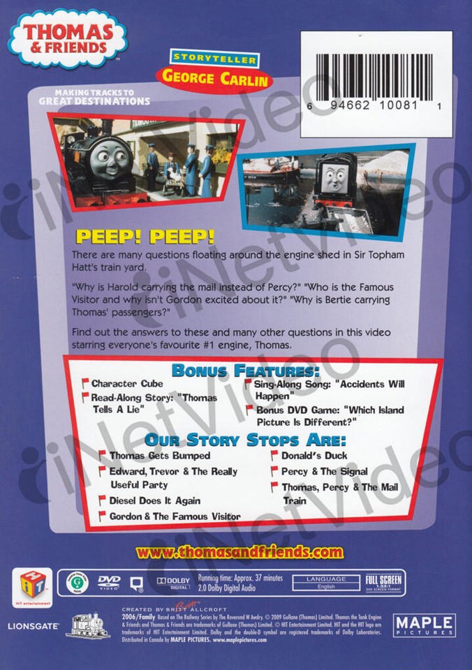 Thomas & Friends - Thomas Gets Bumped & Other New DVD 694662100811 | eBay