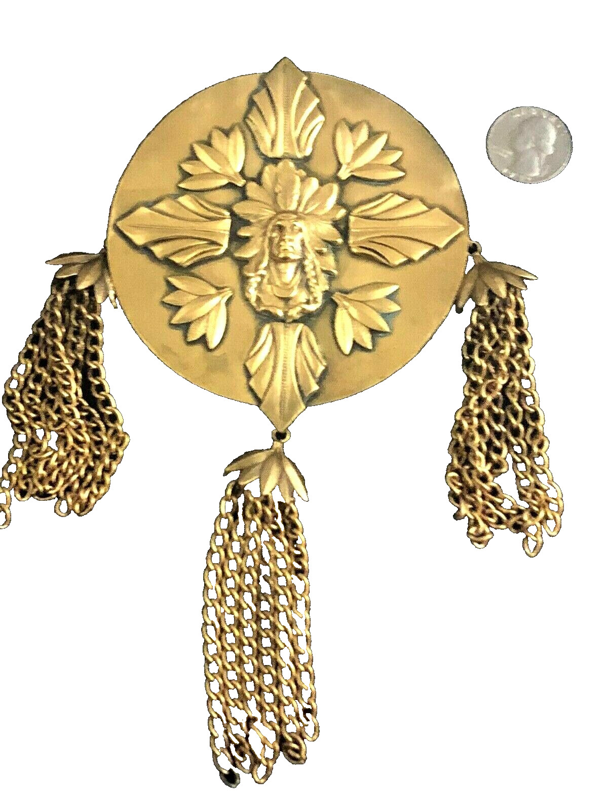 RARE Vintage HUGE Joseff of Hollywood Native American… - Gem