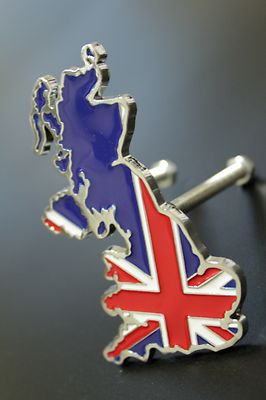 Red Union Jack England British Flag 3D Metal Car Front Grille Badge ...