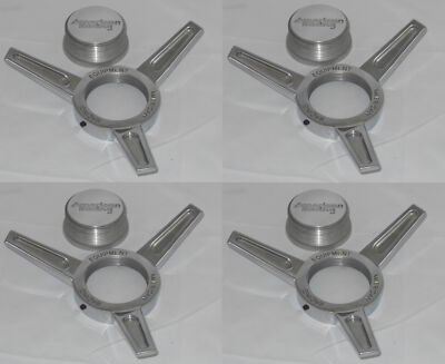 4 - AMERICAN RACING EQUIPMENT 427 WHEEL RIM CENTER CAP SPINNER TRIBAR ...