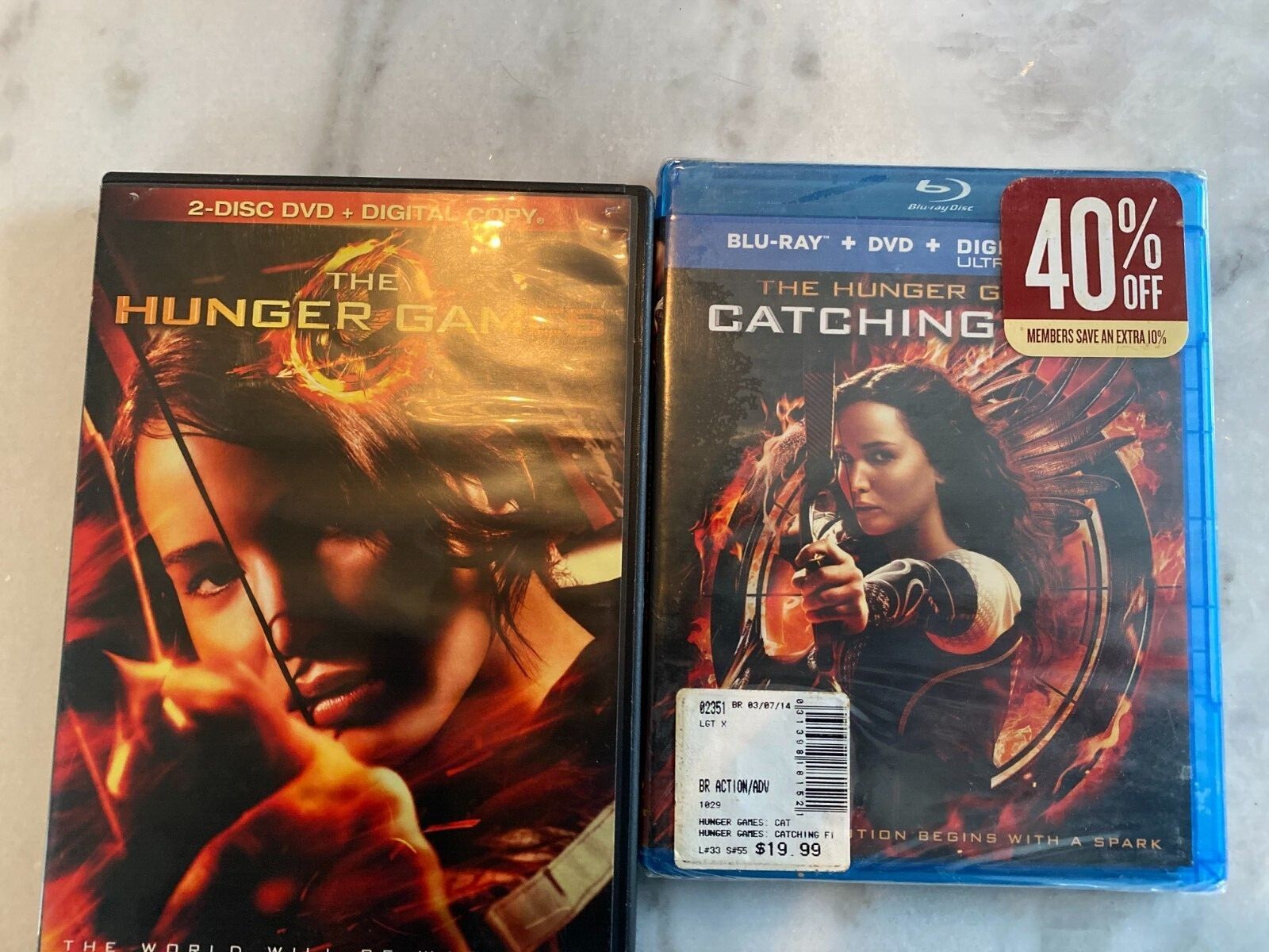 DVDs - The Hunger Games (dvd) and The Hunger Games - Catching Fire ...