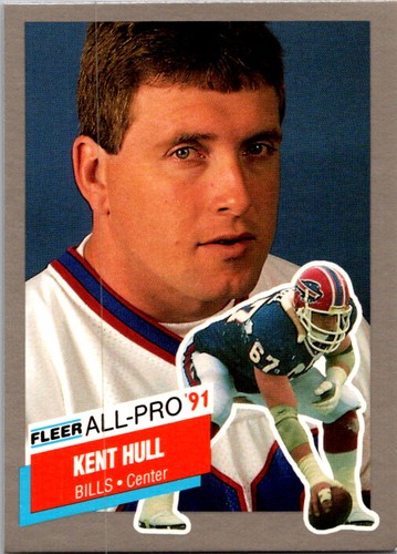 1991 Fleer #3 Kent Hull All-Pro Football Card | eBay