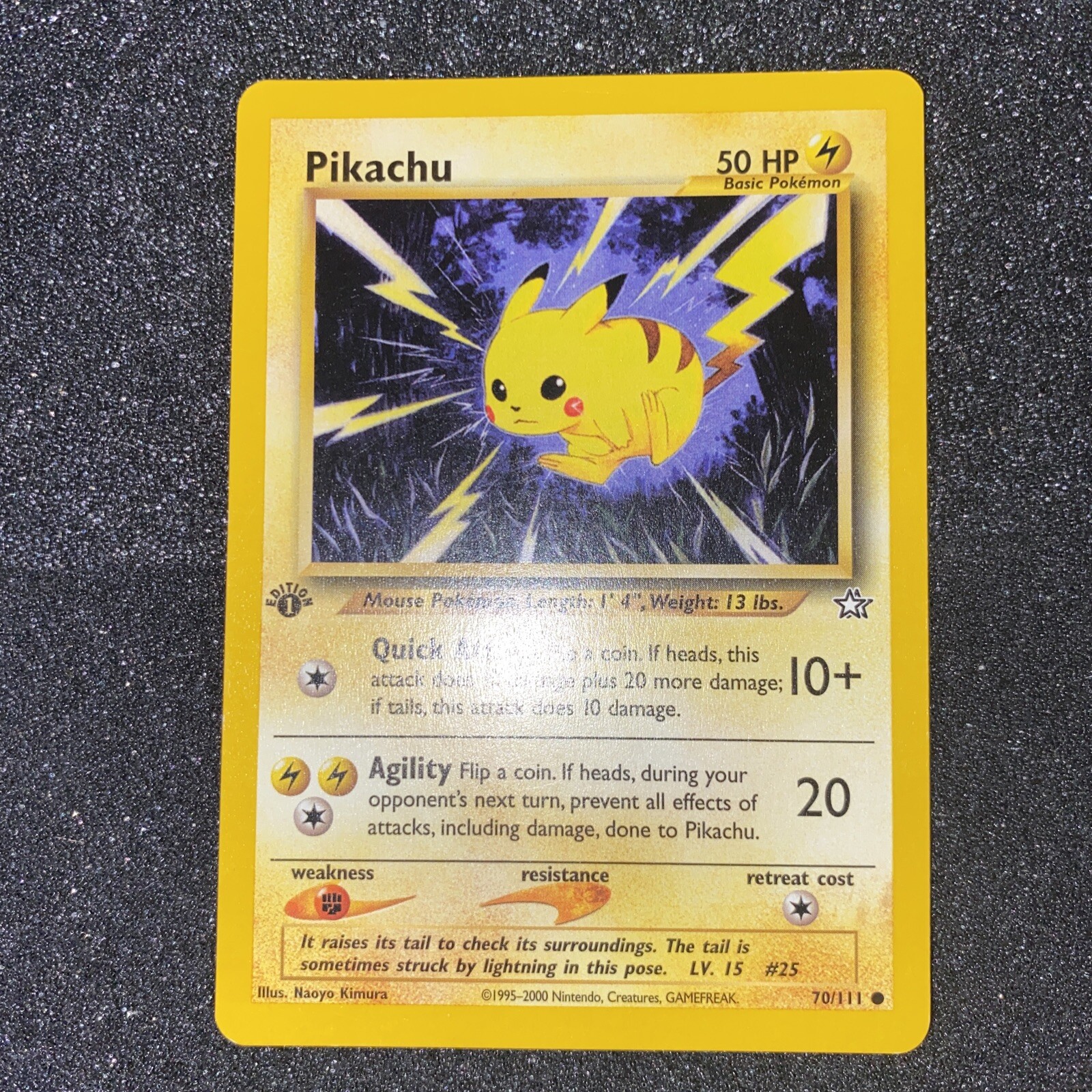 Pokémon TCG, Pikachu, Neo Genesis #70, Regular, 1st Edition | eBay