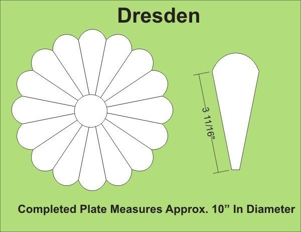 Dresden Plate Quilt Pattern Template