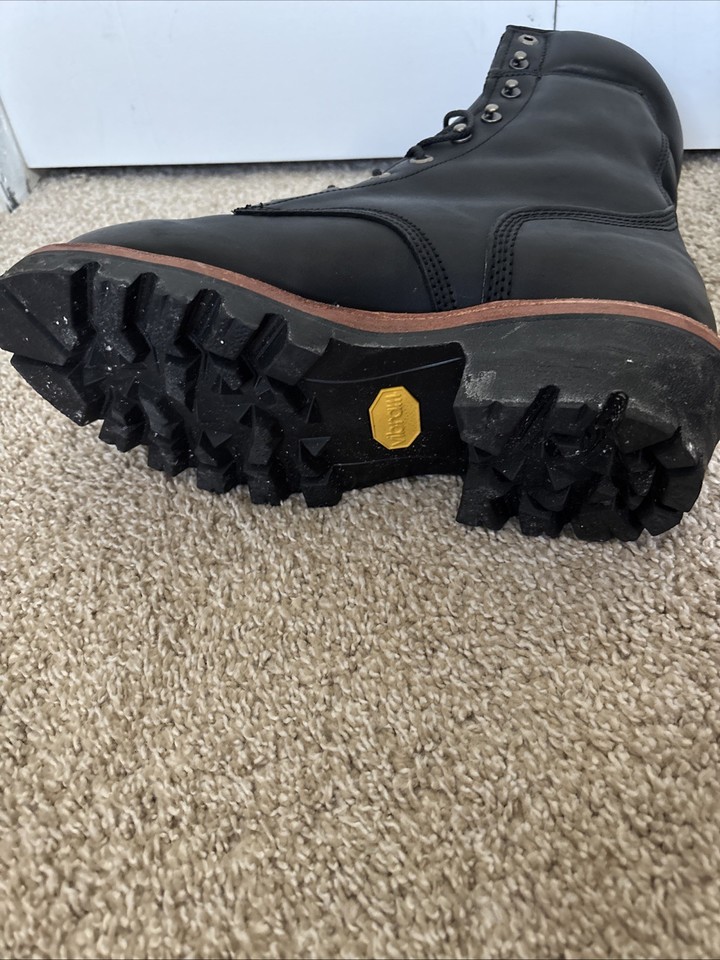 Chippewa Super Loggers 25410 BLACK 9.5 E Steel Toe Work Boots USA | eBay