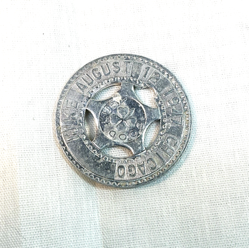 Vintage Good Luck Token, August 12, 1947, Chicago, Aluminum | eBay