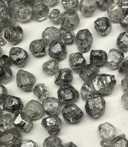 5.00 Ct Rough Lab Grown Diamond Lot 1-2 Ct Each Diamond Size Loose Raw ...