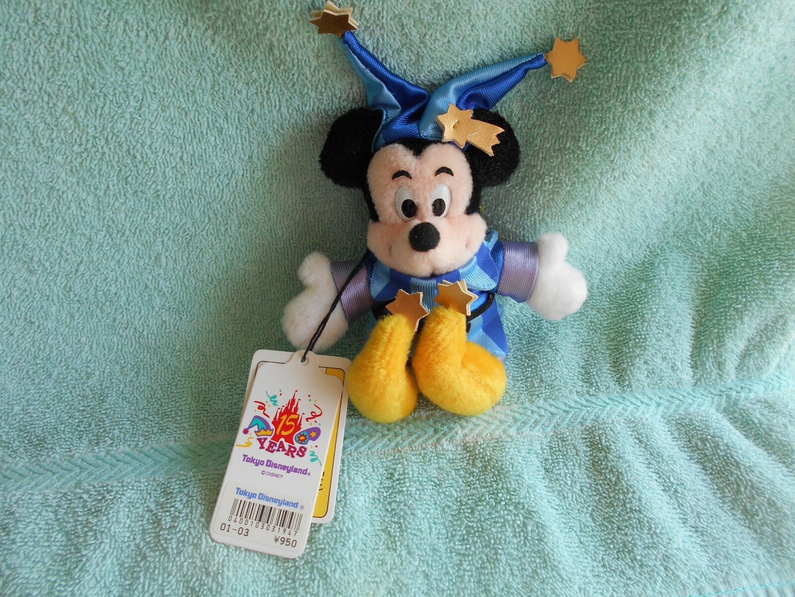 Rare Tokyo Disneyland Exclusive Seated JESTER MICKEY Bean Bag Plush ...