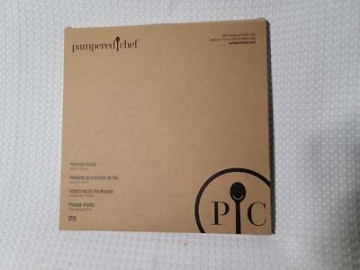 PAMPERED CHEF PIE CRUST SHIELD 10 1/2” #1715 METAL PROTECTOR BAKING ...
