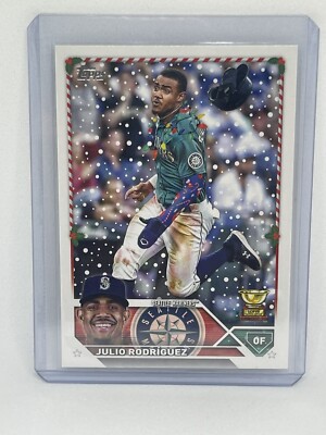 JULIO RODRIGUEZ 2023 Topps Holiday SP Christmas Lights With Sleeve 🔥🔥🔥 ...