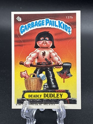 1986 Topps Garbage Pail Kid Deadly Dudley R27054 | eBay