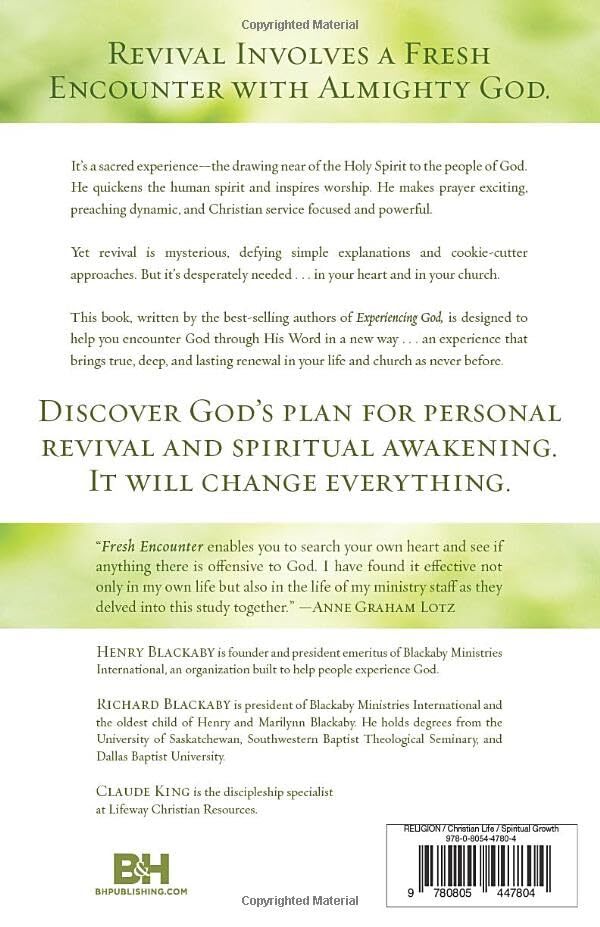Fresh Encounter: God's Plan for Your Spiritual Awakening 9780805447804 ...
