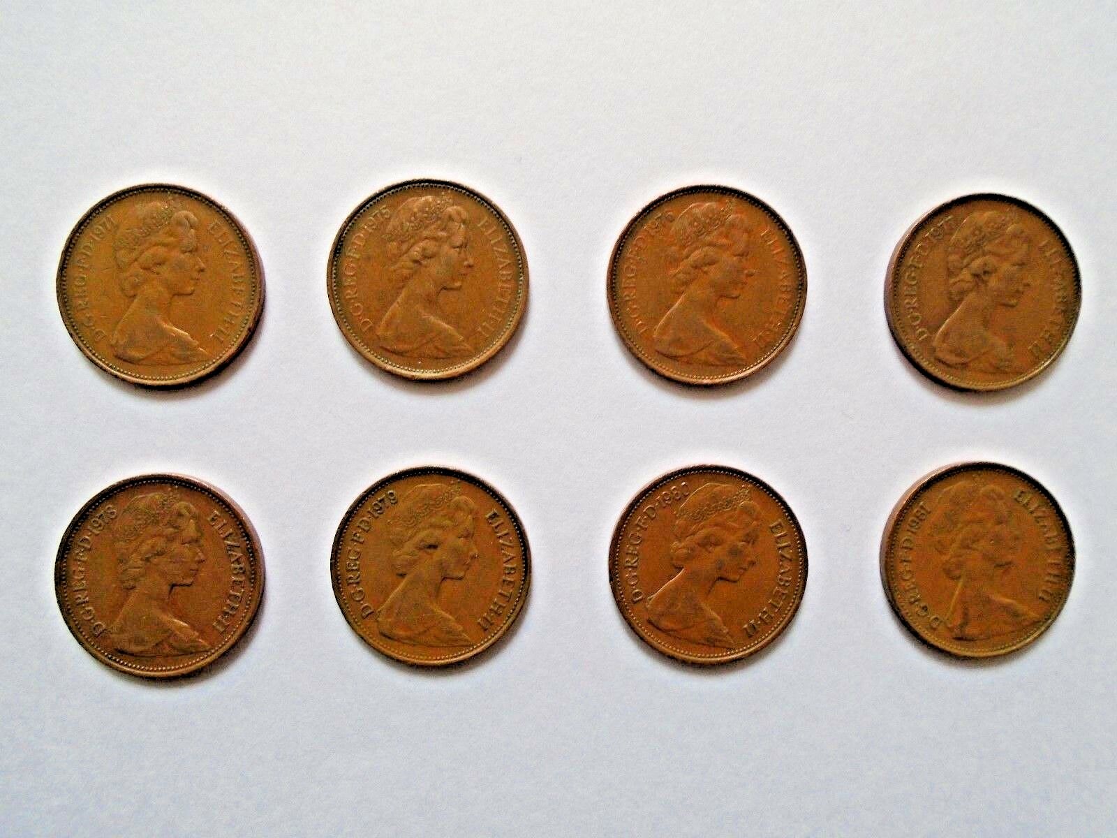 2p New Pence Coins - Choose 1971 1975 1976 1977 1978 1979 1980 1981 ...