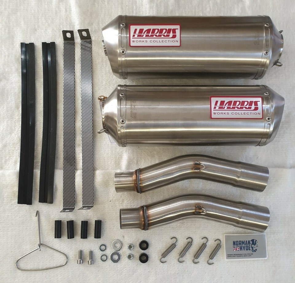 DUCATI SUPERSPORT 900 SS EXHAUSTS HARRIS WORKS SLIP ON ROAD LEGAL 1991/ ...