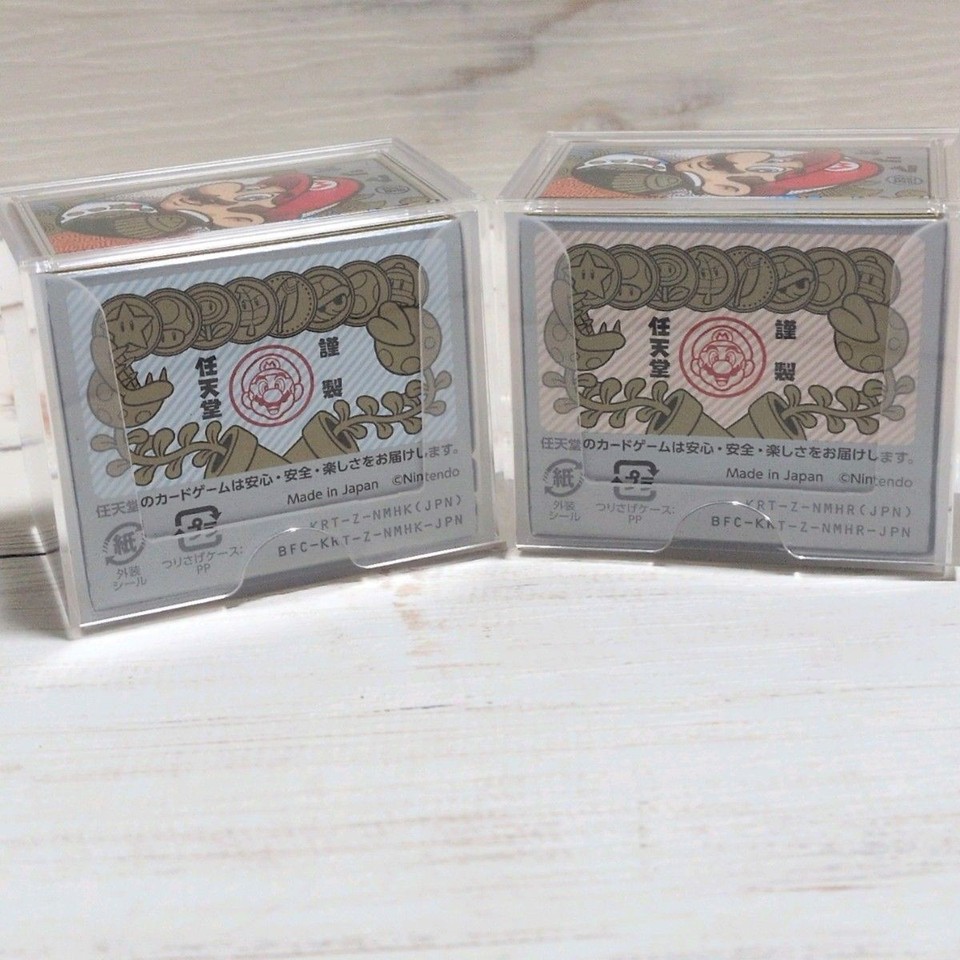 Nintendo Super Mario Bros. Hanafuda set of Red & Black Japanese Playing ...