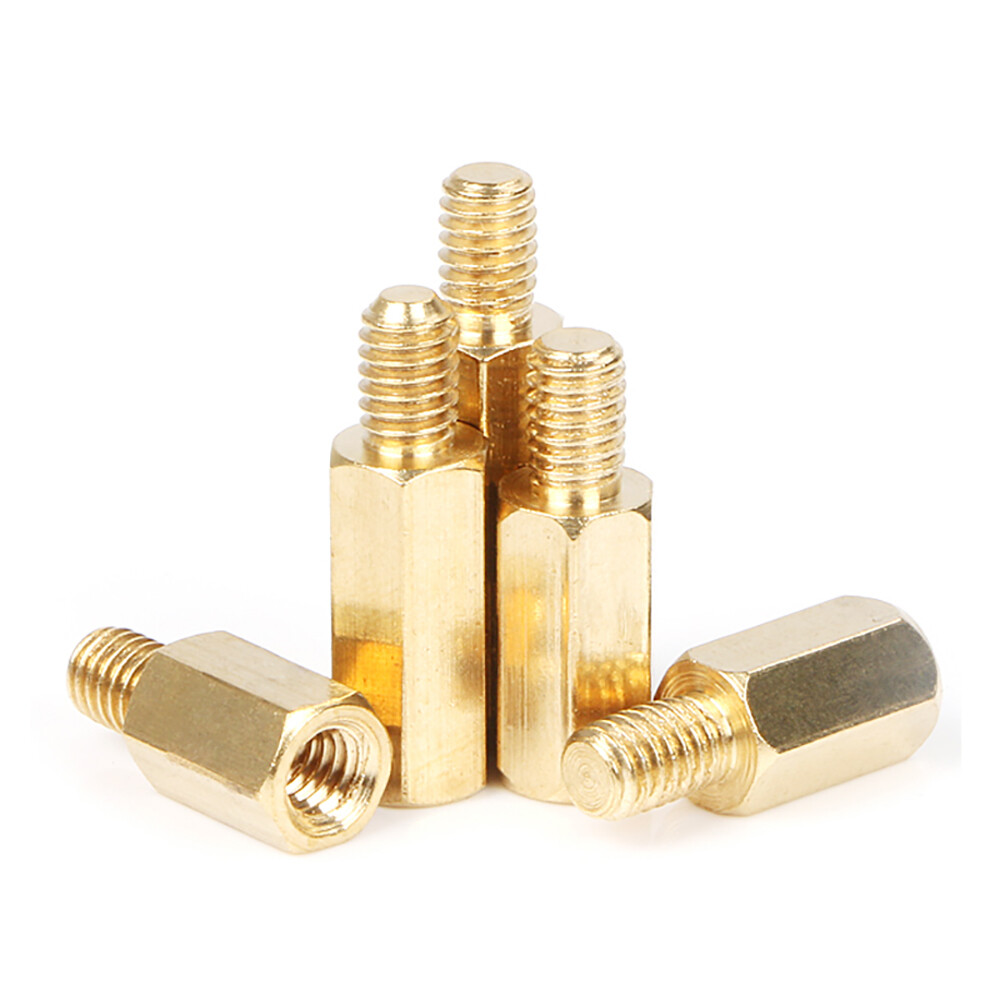 Male-Female M3 Spacer Thread Pillar Hexagonal Brass PCB Studs Standoff ...