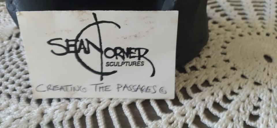 ORIGINAL SEAN CORNER SCULPTURE "CREATING THE PASSAGES" SIGNED AND DATED ...