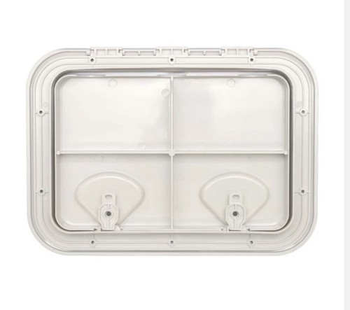 SEAFLO MARINE BOAT DECK ACCESS HATCH & LID 17.3" X 12.4" - WHITE 440mm ...
