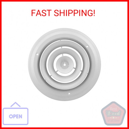 Accord ABCDWH08 Round Ceiling Diffuser, 8-Inch, White 611918020877| eBay