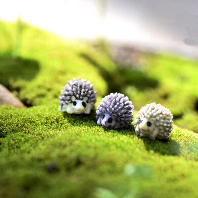 Set of 26pcs Miniature Red Mushrooms Mini Hedgehogs Garden Terrarium ...