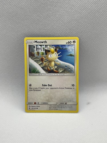 Meowth Pokemon TCG Card 101/147 2017 Basic | eBay