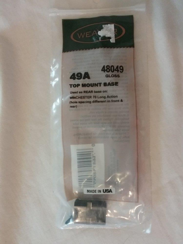 Weaver Detachable Top Mount Base 49a Gloss Black 48049 for sale online ...