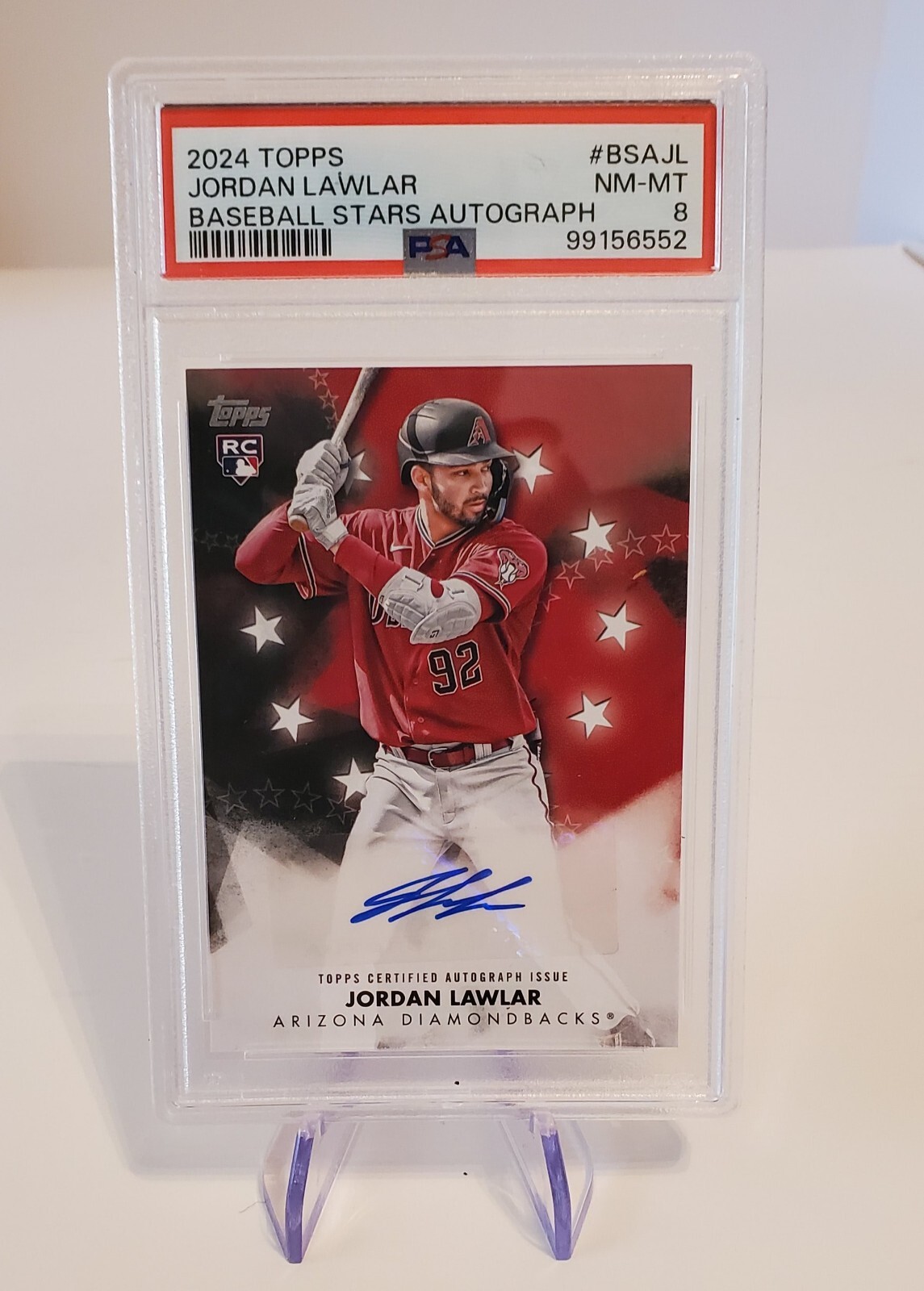 2024 Topps Jordan Lawlar Auto Baseball Stars #BSAJL PSA-8 NM-MT | eBay