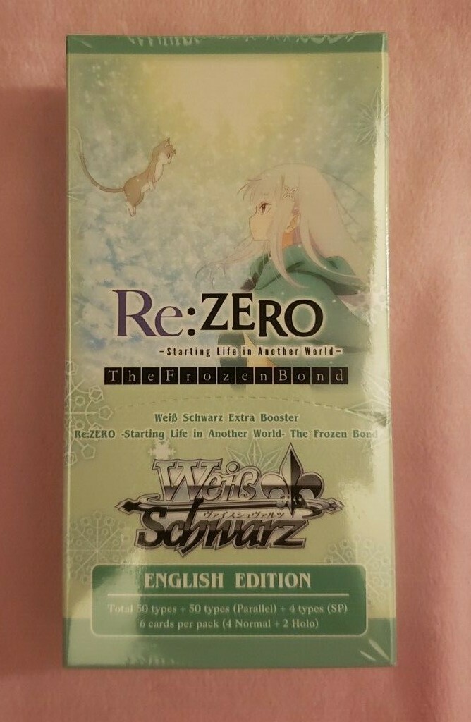 WeiB (Weiss) Schwarz Booster Box Re:Zero The Frozen Bond Extra Booster ...
