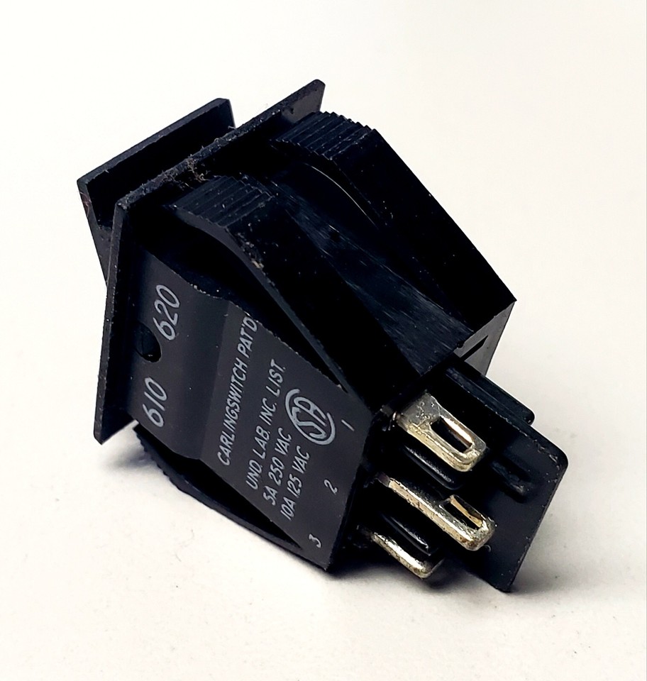LOT (5) Carling ON OFF Switch 5A/ 125V, 10A/250V SPDT Rocker Switch ...