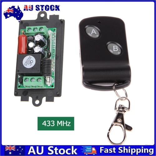 New 220V 433MHz Small Remote Control Switch with 2-Button Remote ...