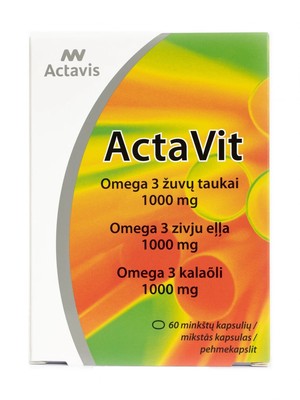 ActaVit Omega-3 1000 fish oil, 60 capsules | eBay