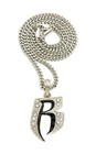 NEW 'R' RUFF RYDERS PENDANT & 24" VARIOUS CHAINS HIP HOP NECKLACES ...