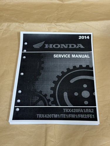Printed Service Shop Repair Manual 2014 Honda TRX420 Fourtrax Rancher ...