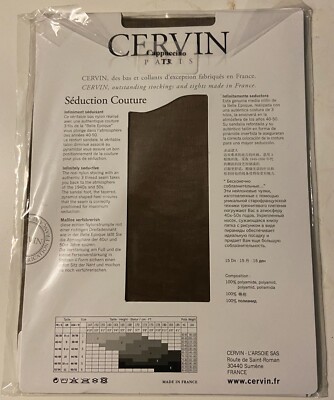 Cervin Paris Cappuccino T3 nylon seamed stockings | eBay UK