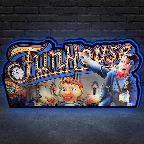 Funhouse Pinball Topper 3D Printed Lightbox Wall Art Decor Man's Cave ...
