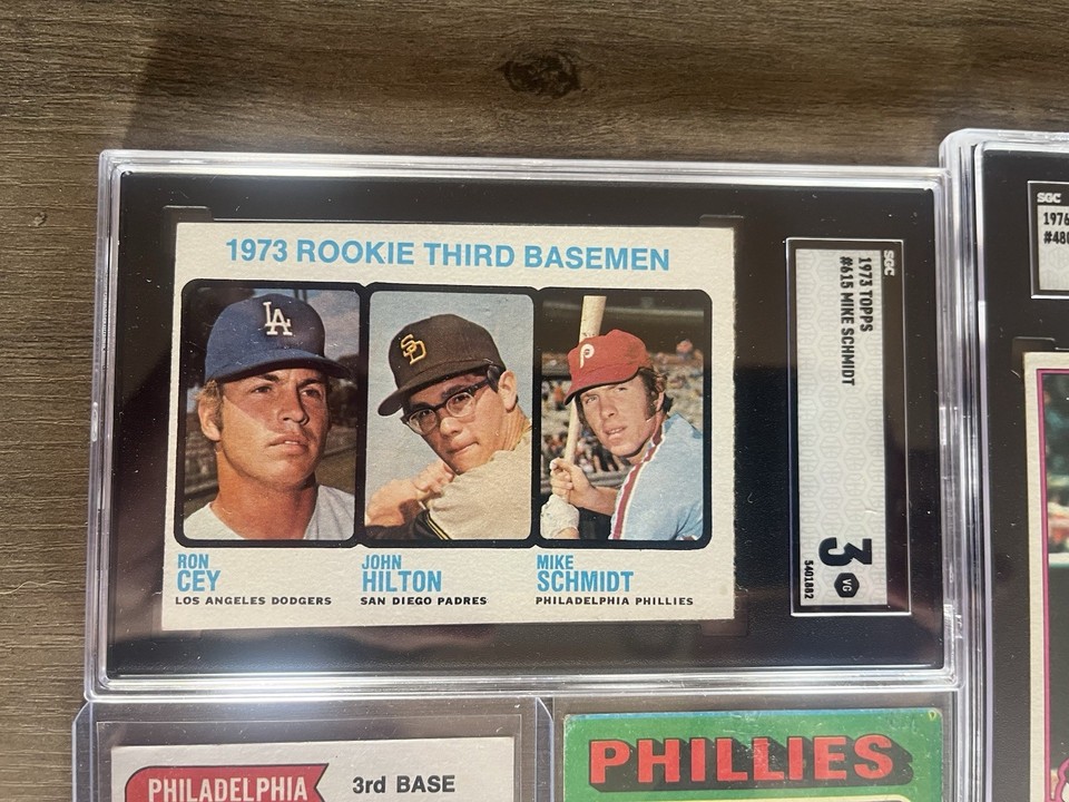 1973 Topps Mike Schmidt Rookie RC 1973 - 1978 Lot Of 6 - Some SGC ...