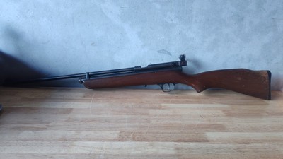 Vintage Crosman Model 160 Pellgun Co2 Air Rifle .22 & Pinhole Sight ...