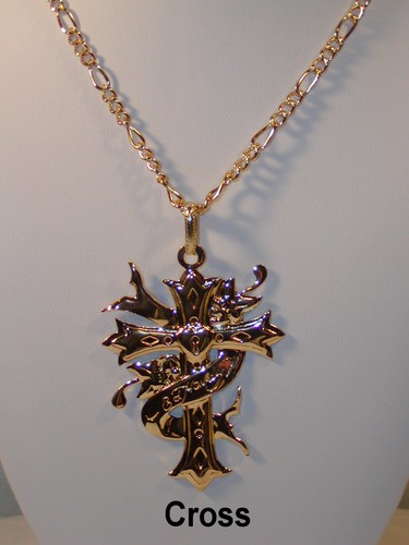Hip Hop 30" Gold Plated Chain Pendant Necklace Ed Hardy | eBay