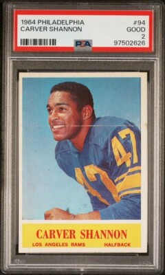 1964 PHILADELPHIA 94 CARVER SHANNON PSA 2 | eBay