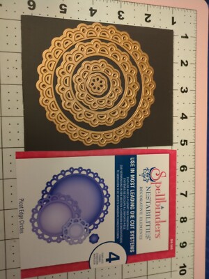 Universal metal Die Cut Tool Spellbinders Picot Edge Circles Wedding ...