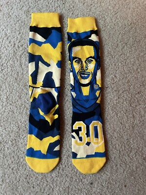 Stephen Curry Golden State Warriors Stance NBA Profiler Crew Socks L ...